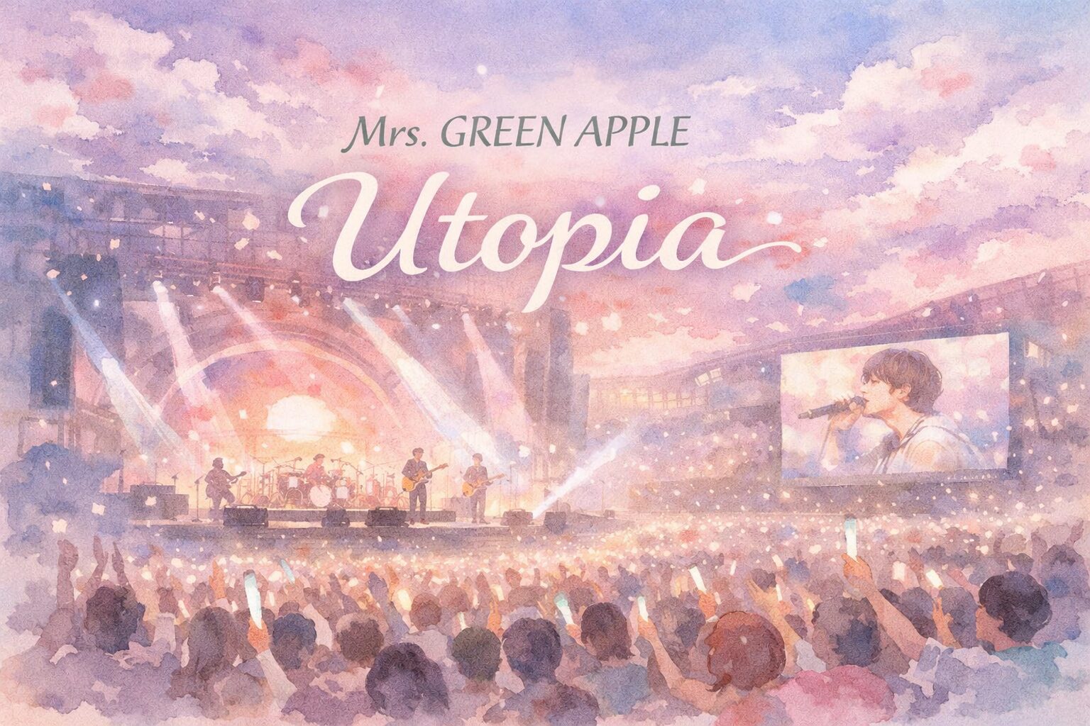 Mrs. GREEN APPLEの フェーズ2開幕ライブ“Utopia”を2026年5月5日深夜に放送！ | おうちでライブ！～One ...